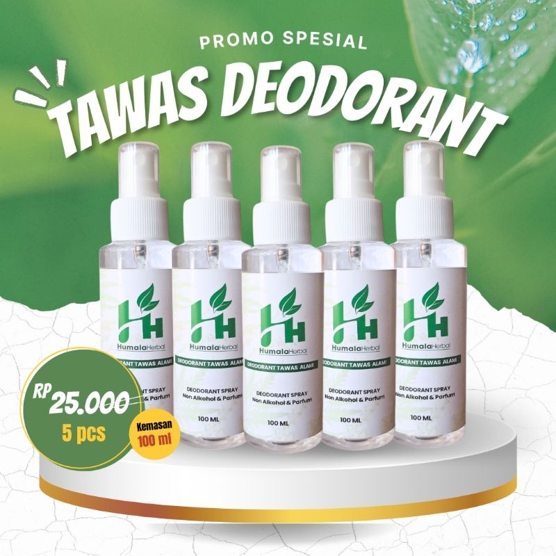 Jual Deodorant Spray Alami PROMO 5 pcs HALAL | Shopee Indonesia