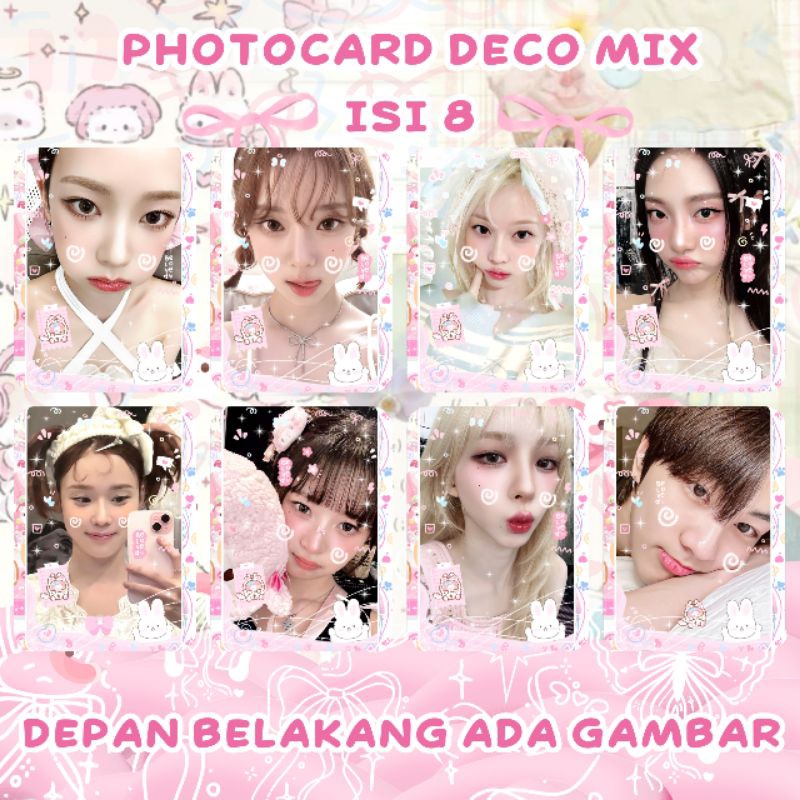 Jual Photocard Deco Kpop Girlgroup Boygroup Unofficial (Baca Desk) | Shopee Indonesia