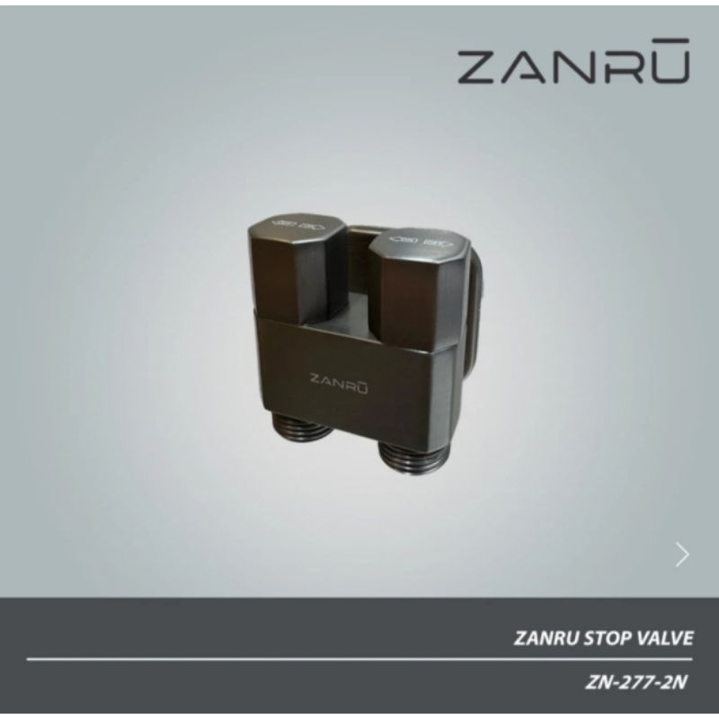 Jual ZANRU Stop Valve ZN-277-2N#GM GUN METAL | Shopee Indonesia