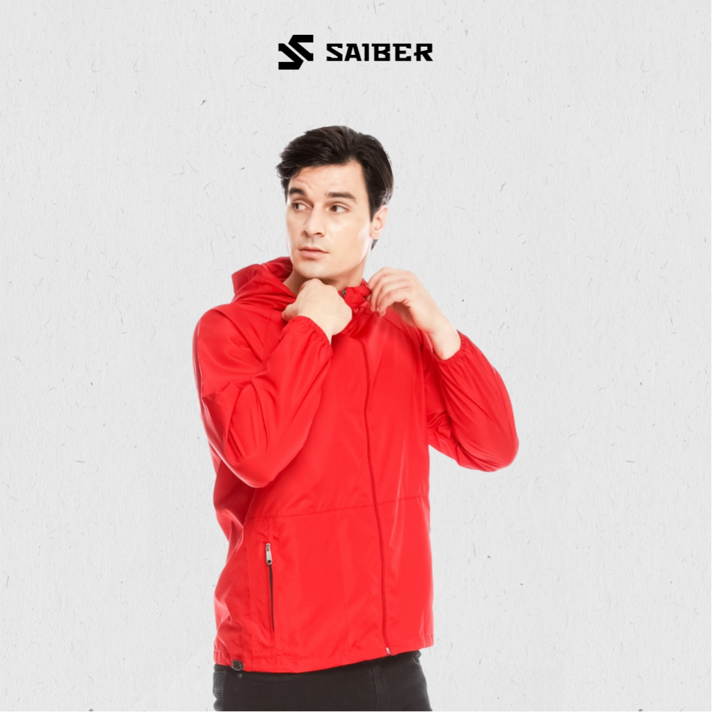 Jual Saiber - Running Jacket Basic Windbreaker UV Protection | Shopee ...