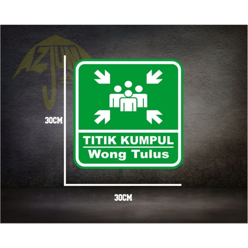 Jual Sticker Cutting Titik Kumpul Wong Tulus Big Size, Ukuran 30x30cm ...