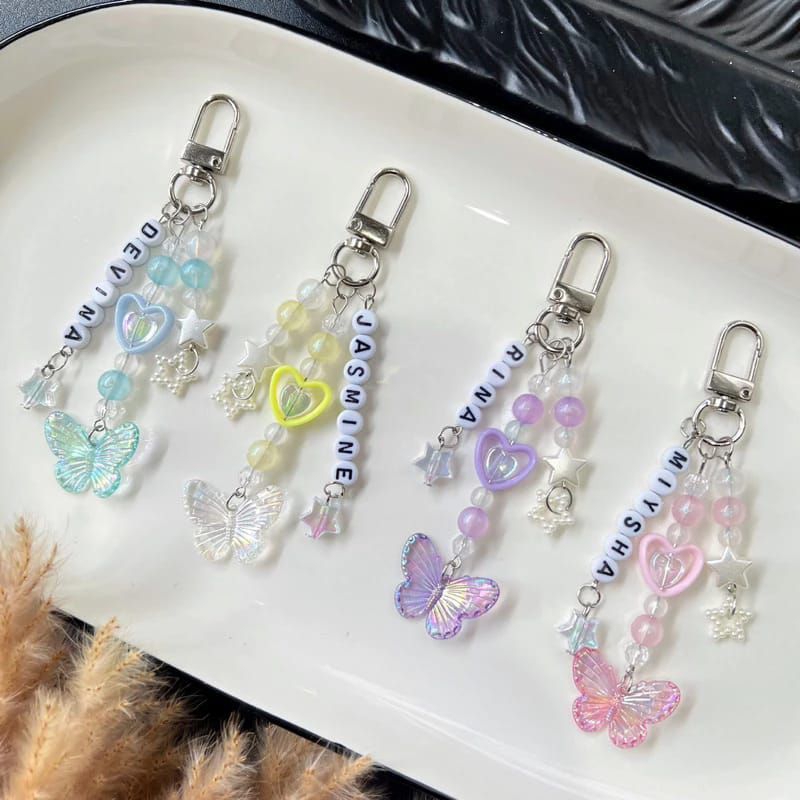 Jual Keychain lucu aesthetic free custom name | Shopee Indonesia