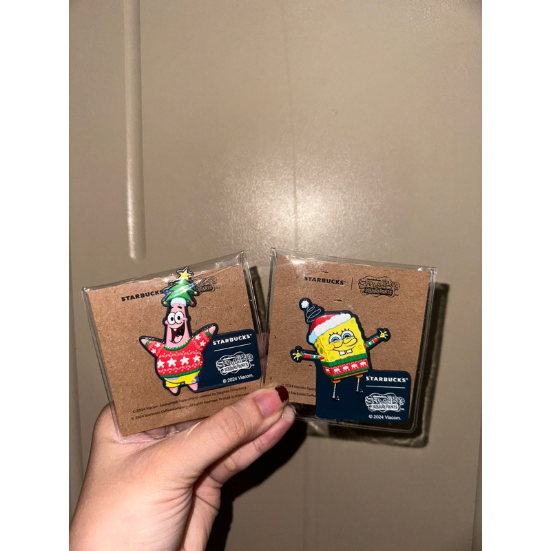 Jual Starbucks x Spongebob Fridge Magnet Holiday 2024 Limited Edition ...