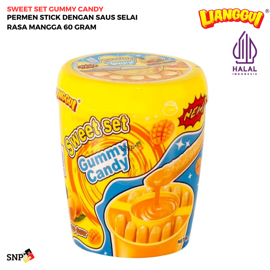 Jual [HALAL] Lianggui Permen Sticky Sweet Set Gummy Candy 60 Gr ...