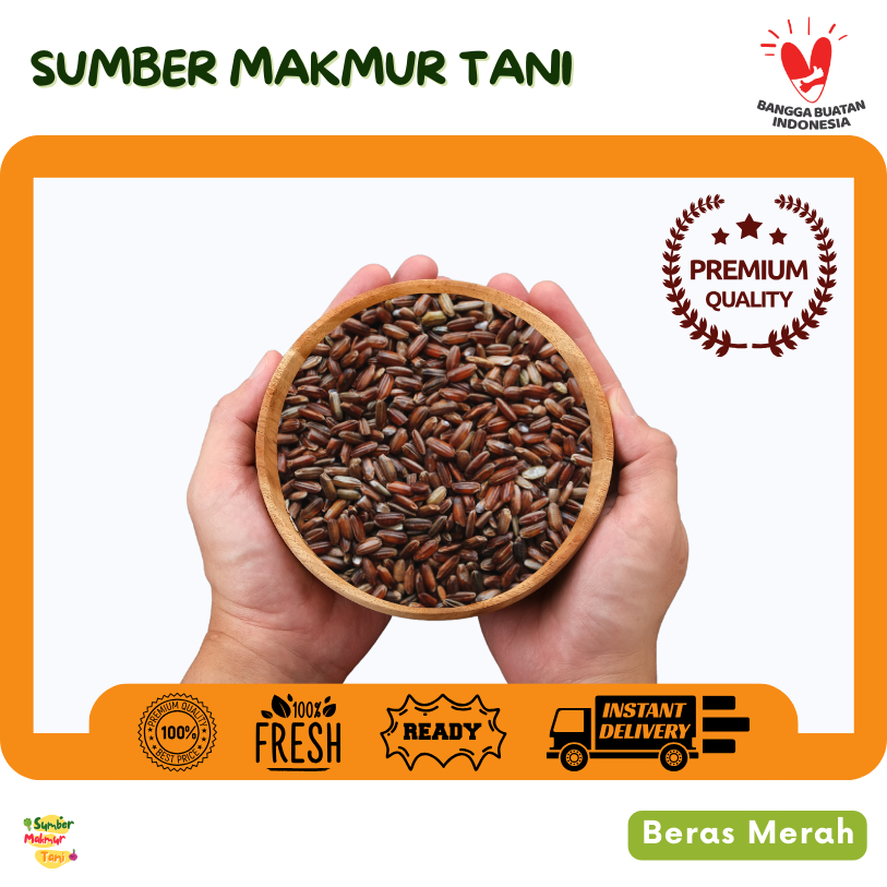 Jual Beras Merah Premium / Beras Merah Sehat Diet Rendah Kalori / Beras ...