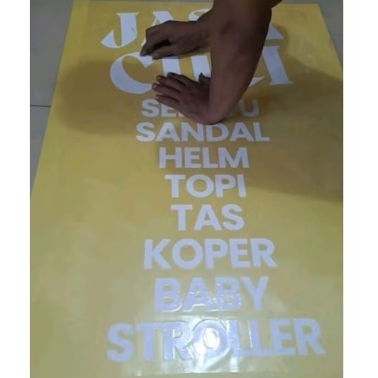 Jual Custom Cutting Sticker Branding Toko - Bahan Vinyl | Shopee Indonesia