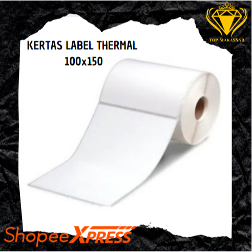 Jual KERTAS THERMAL / LABEL BARCODE 100 x 150 A6 kertas stiker thermal 500 pcs - POLOS | Shopee ...