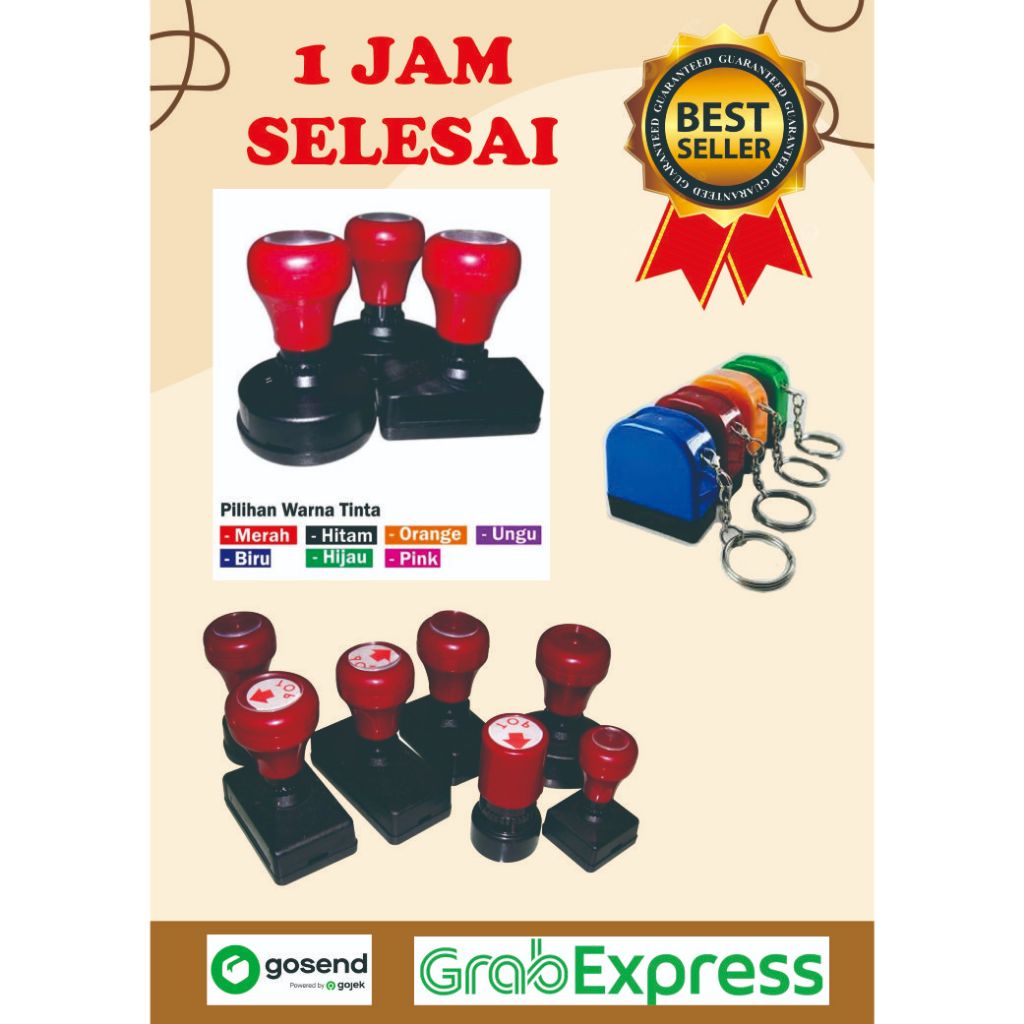 Jual STEMPEL WARNA/OTOMATIS UKURAN BESAR 1 WARNA | Shopee Indonesia