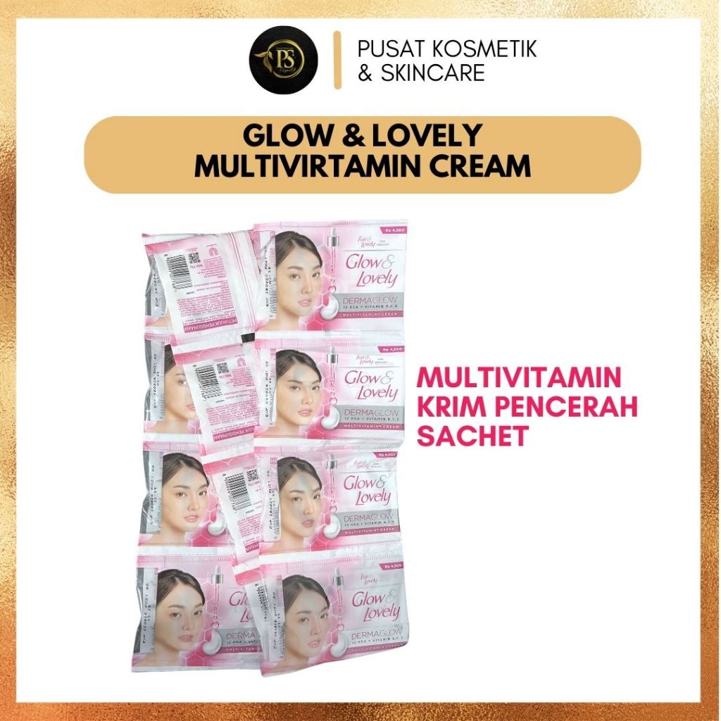 Jual 1 Renceng Isi 12 Pcs Glow & Lovely Multivitamin Cream Multivitamin Sachet | Shopee Indonesia