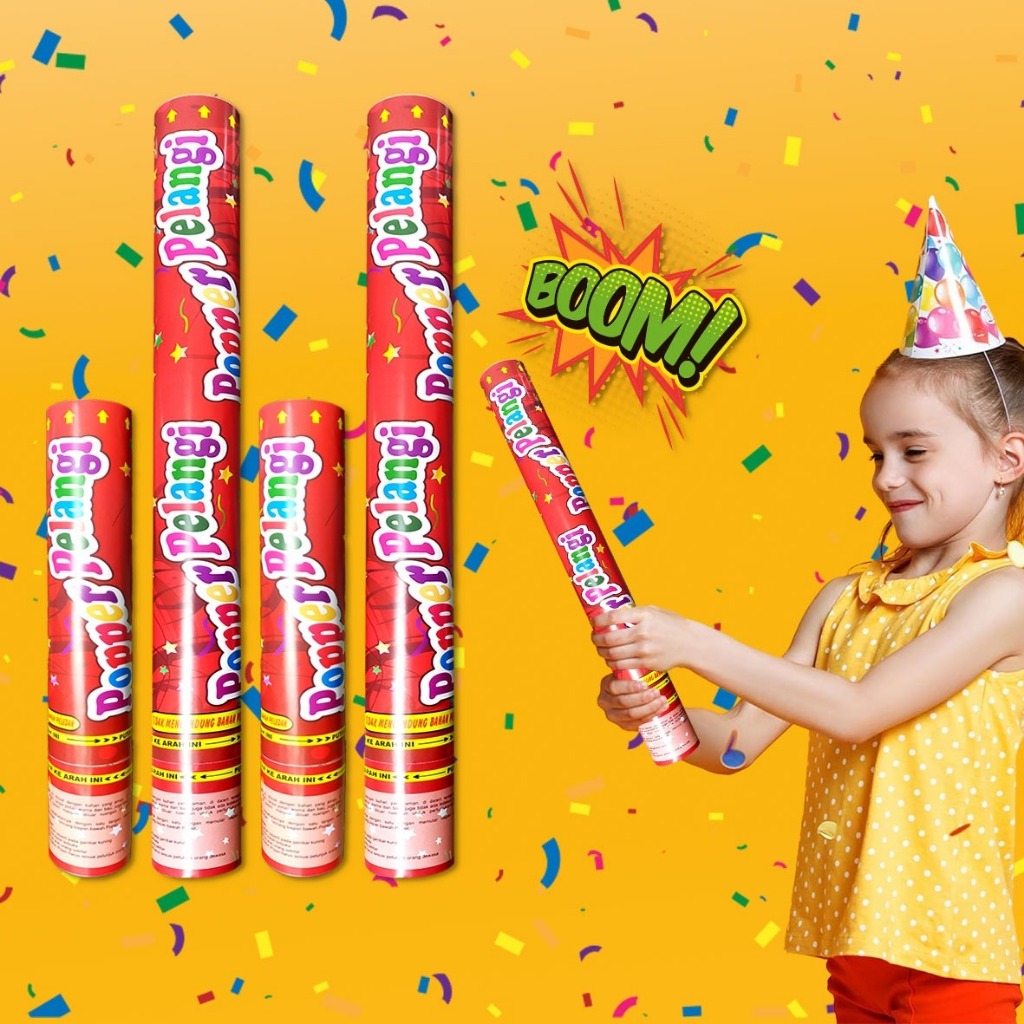 Jual Popper 30| 50 cm| Party Popper Confetti| Popper Ulang Tahun (1 Bal ...