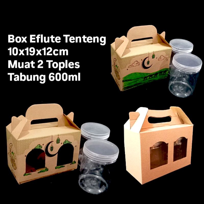 Jual Box Eflute Tenteng 10x19x12cm Muat 2 Toples Tabung 600ml atau 4 ...
