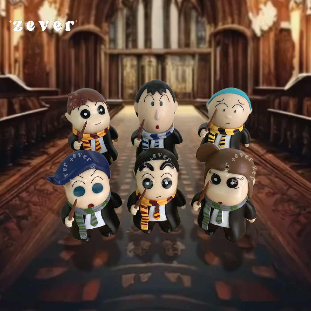 Jual [ZEVER] Harry Potter x Crayon Shin Chan | Action Figure Lucu Unik ...
