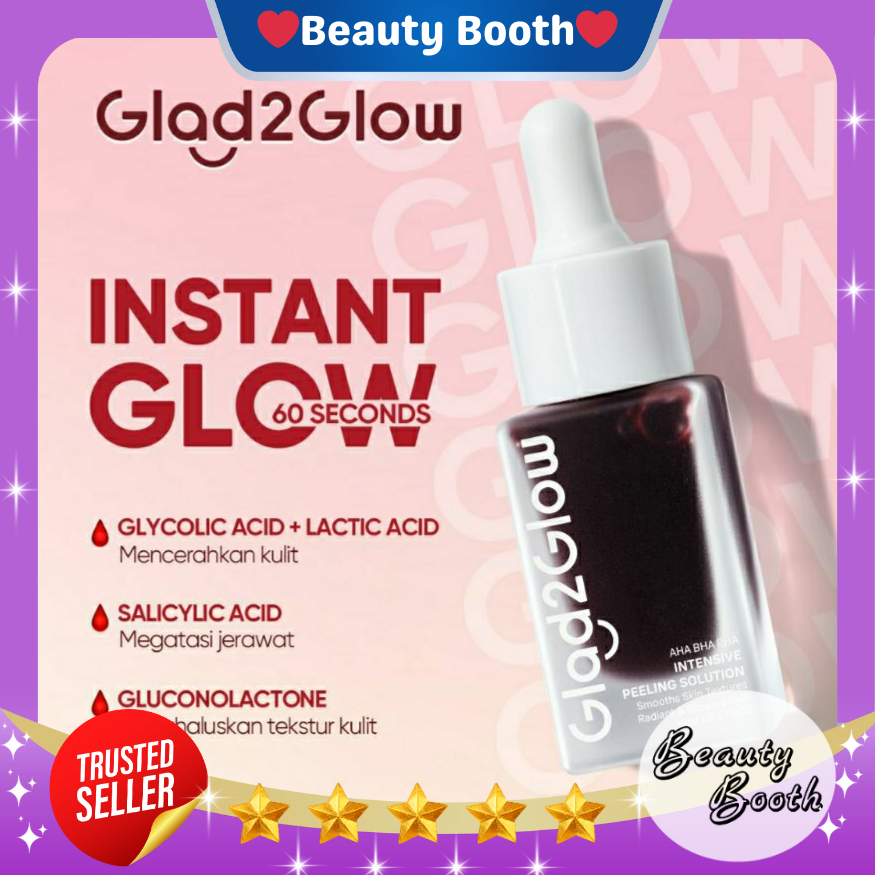 Jual GLAD2GLOW AHA BHA PHA Intensive Peeling Solution 15ml | G2G Glad ...