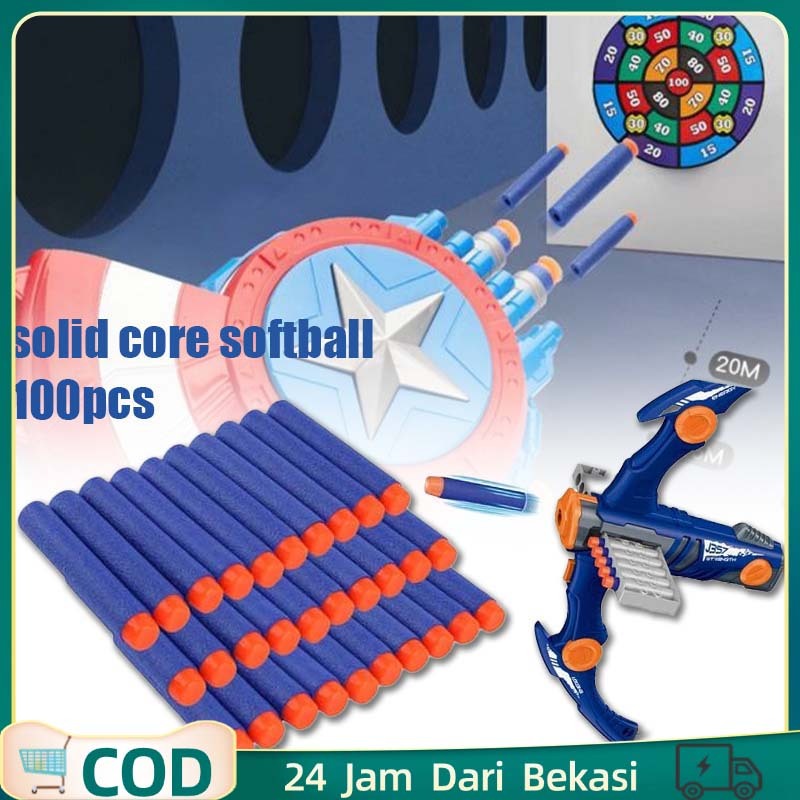 Jual Peluru Mainan 7.2cm Soft Bullet Refill Peluru Mainan Busa Nerf ...