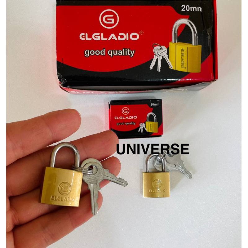 Jual Grosir (12 pcs) Gembok kuning 20mm / 25mm 32mm 38mm 50mm Gembok ...