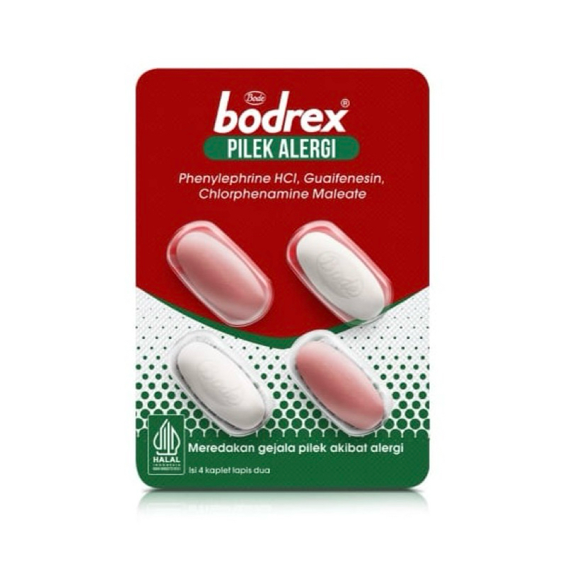 Jual Bodrex pilek alergi strip 4 tablet ( obat pilek alergi ) | Shopee ...