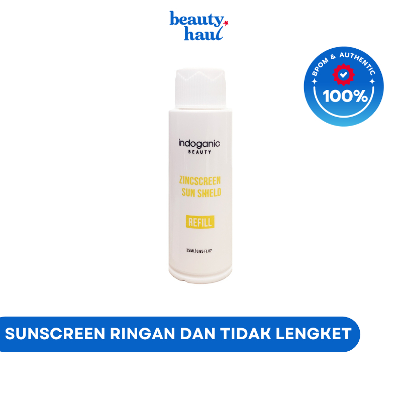 Jual INDOGANIC Zincscreen Sun Shield SPF 32 PA+++ (Refill) | Shopee ...