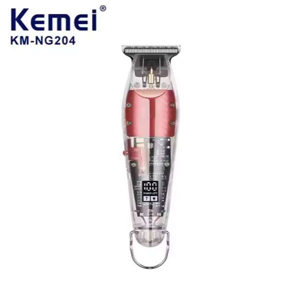 Jual KEMEI KM-NG204 Hair Trimmer Alat Cukur Rambut Mini Transparan LED ...