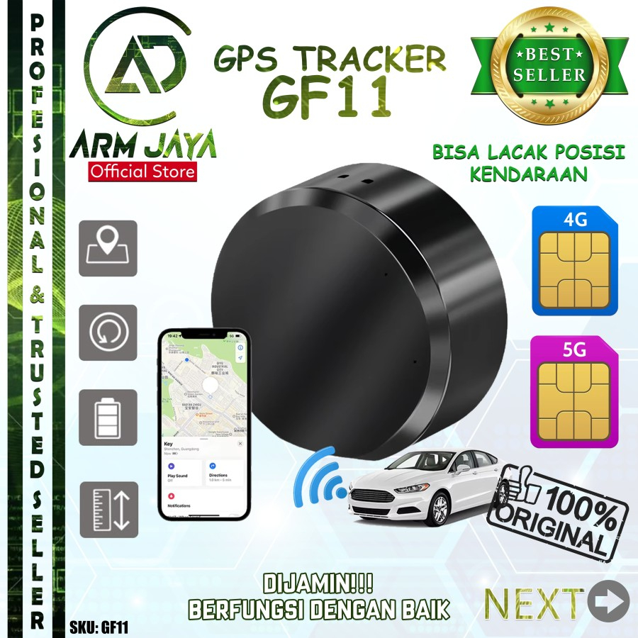 Jual Armjaya Alat Tracker Pelacak GPS GF11 Tracking Lokasi dan Sadap ...