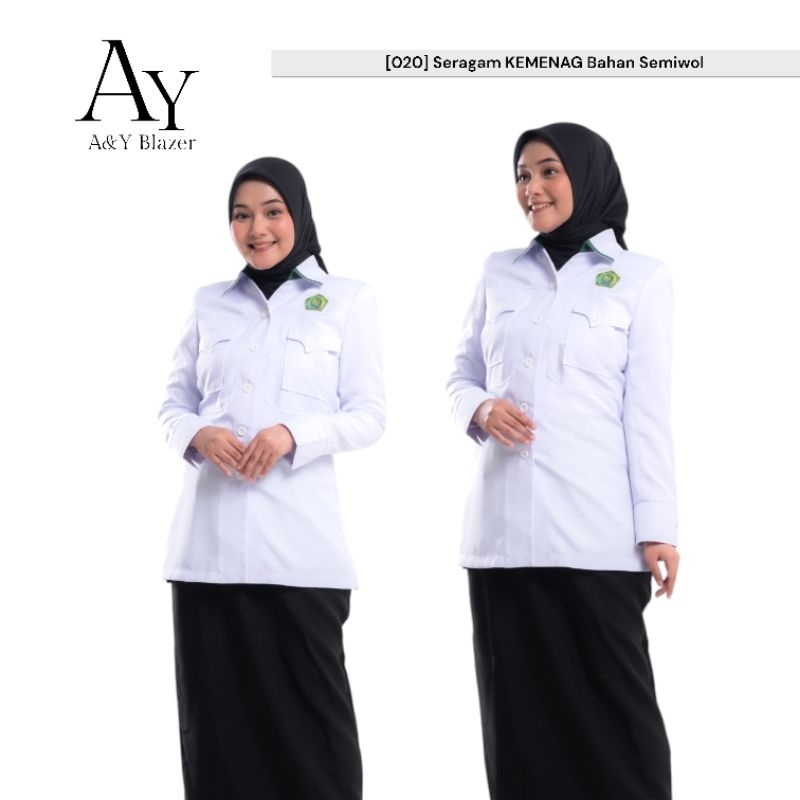 Jual [020] [KEMENAG] A&Y Blazer Baju Seragam KEMENAG bahan Semi Wool ...