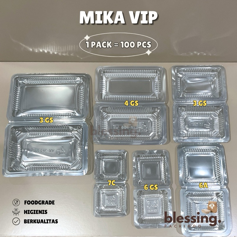 Jual Mika VIP 3GS 4GS 5GS 6A 6GS 7C / Mika Kue Bening Transparan / Mika Jajan Pasar / Mika ...