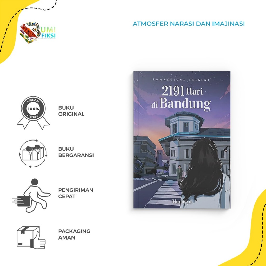 Jual Preorder Buku Novel - 2191 Hari di Bandung - Hanasya - Romancious ...