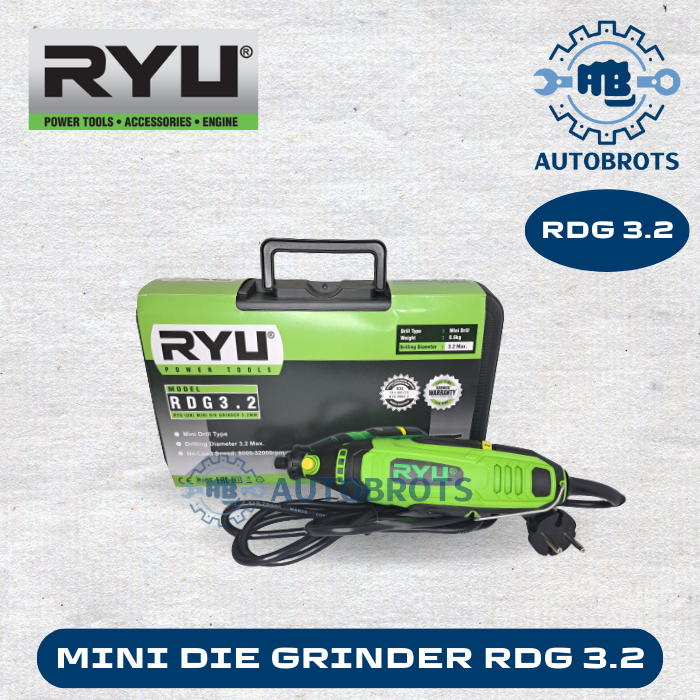 Jual RYU Mini Die Grinder RDG 3.2 135W / Gerinda Botol Mini 3.2mm | Shopee Indonesia