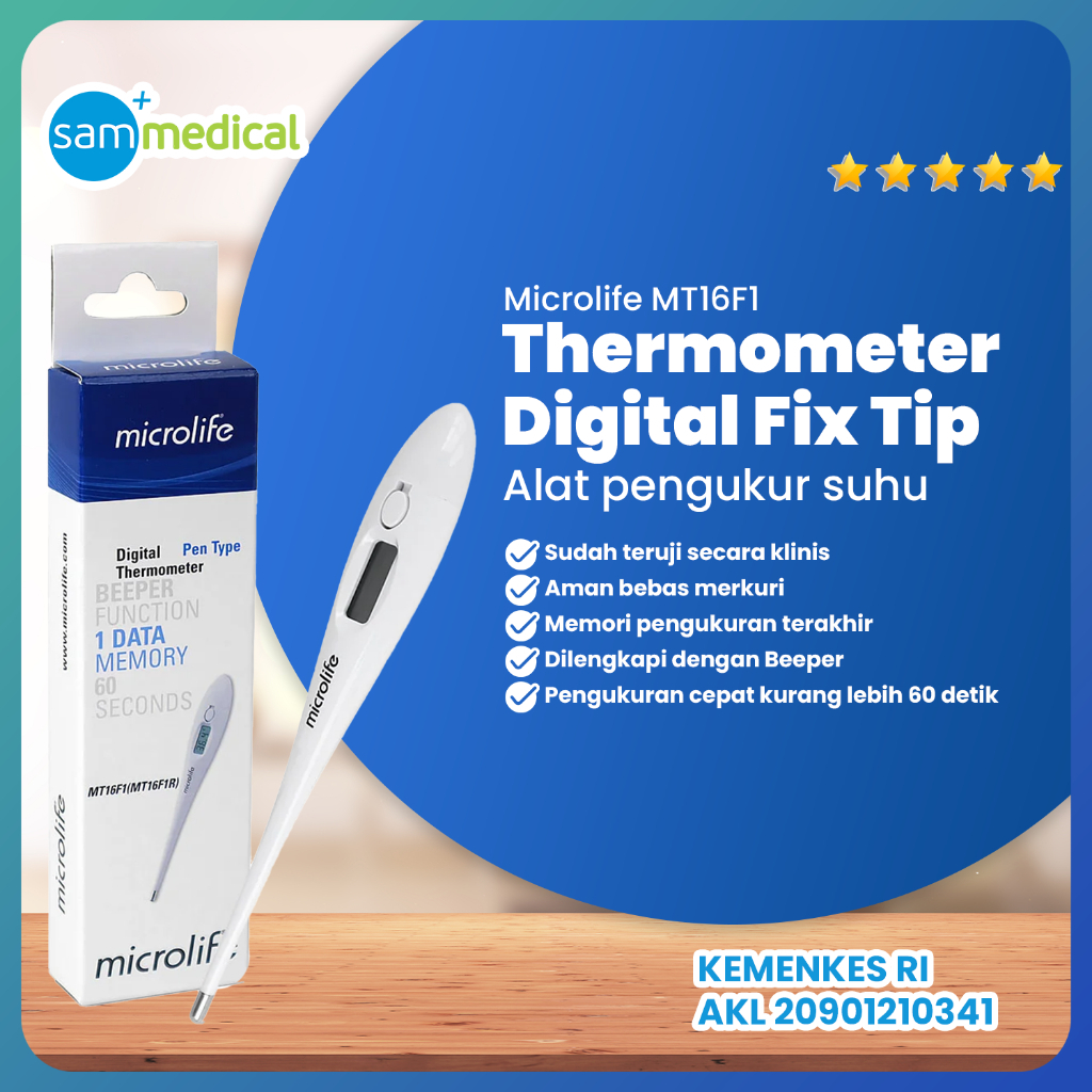 Jual Microlife Thermometer Digital Axilla MT16F1 / Termometer Digital ...