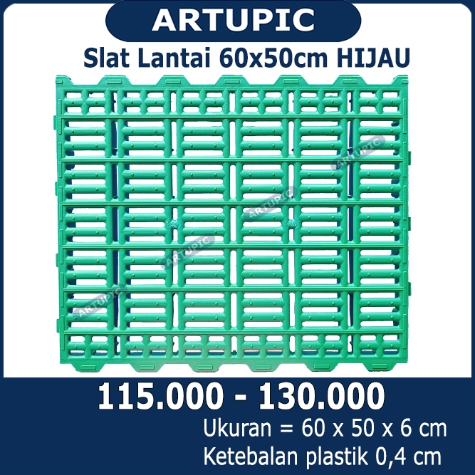 Jual Slat Pijakan Alas Kandang 60x50 cm HIJAU Hewan Ternak Babi Kambing Anjing Palet Lantai ...