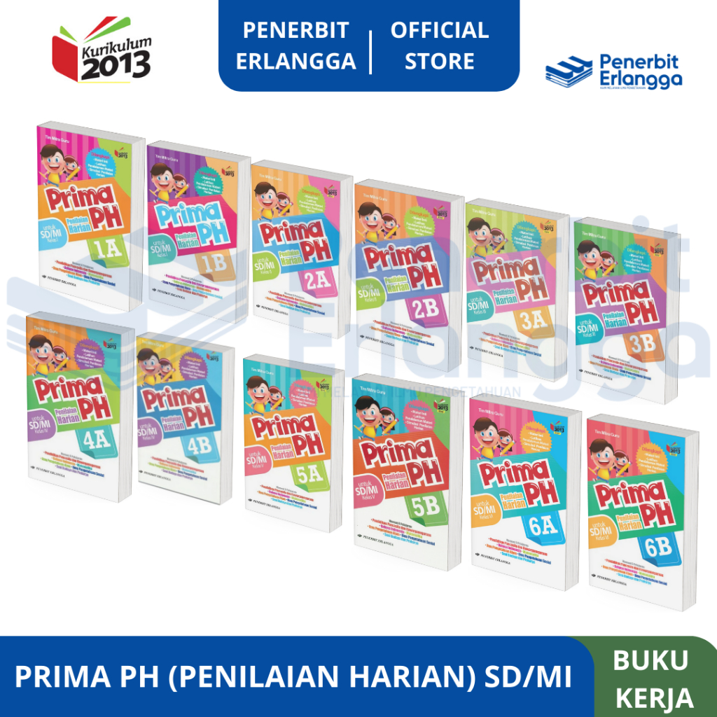 Jual [Erlangga Official] Prima PH(Penilaian Harian) Sd/Mi Kelas 1a, 1b, 2a, 2b, 3a, 3b, 4a, 4b ...