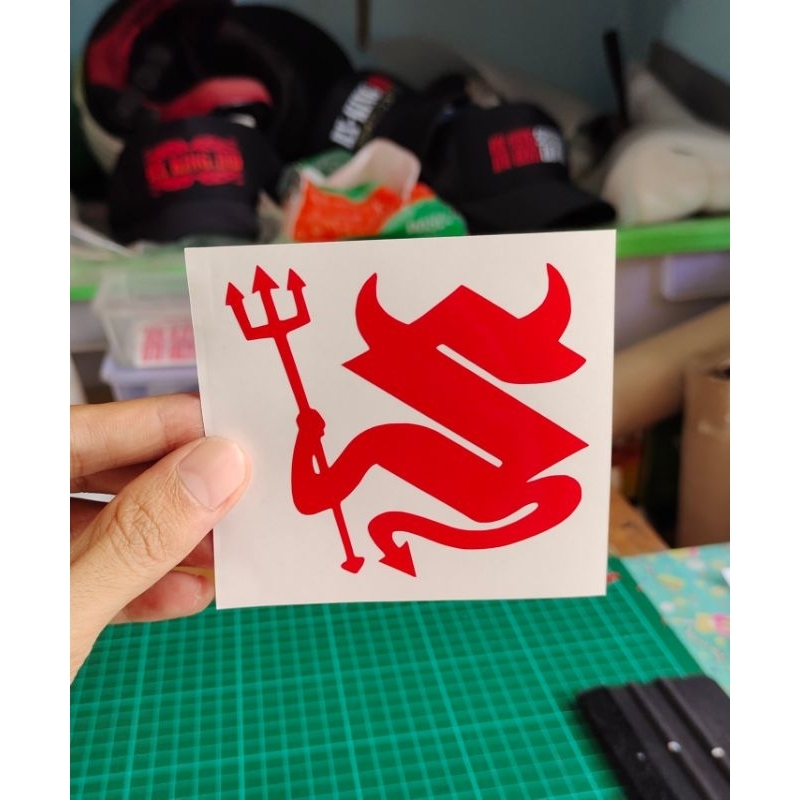 Jual stiker suzuki devil sticker cutting murah keren | Shopee Indonesia