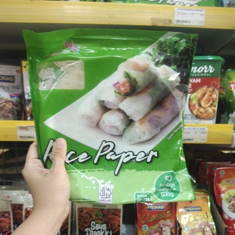 Jual RICE PAPER BULAT ISI 50 LEMBAR (500GR) | KULIT LUMPIA HALAL ...