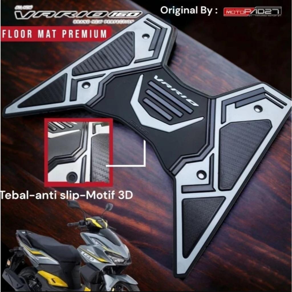 Jual Motopad27 Karpet New Vario 160 Karpet Pijakan Kaki Vario 160 Bordes Vario 160 2022 2023 ...