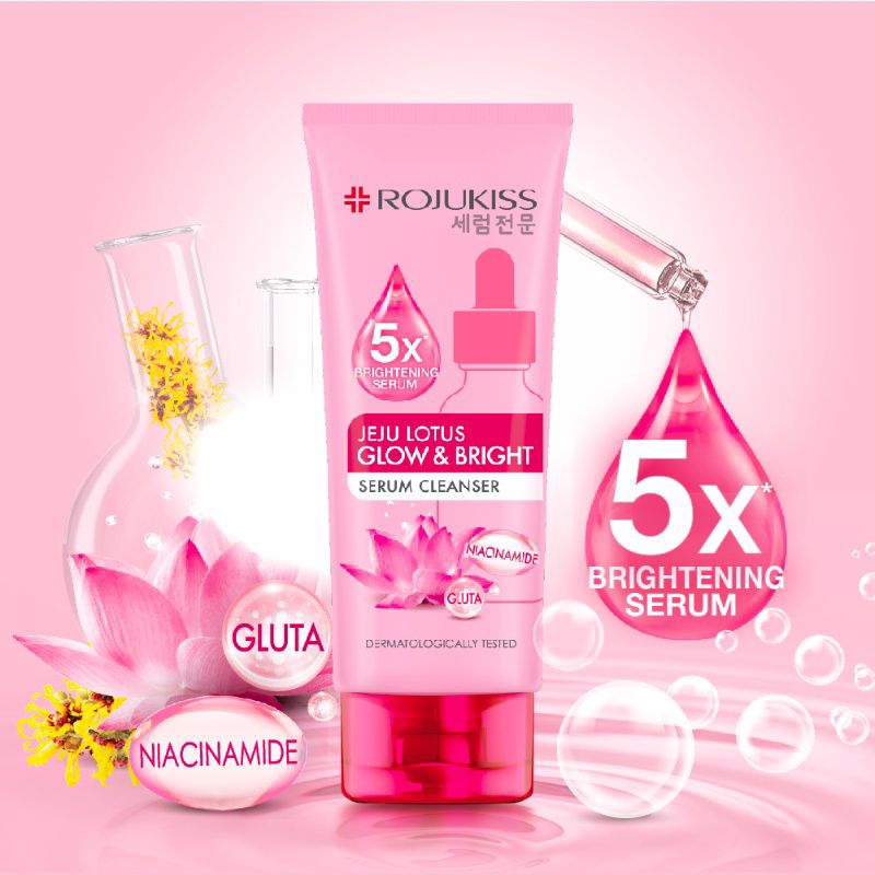 Jual FACEWASH ROJUKISS JEJU LOTUS GLOW & BRIGHT SERUM CLEANSER | Shopee ...
