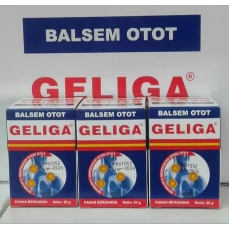 Jual GELIGA Balsem Otot 20g | Shopee Indonesia