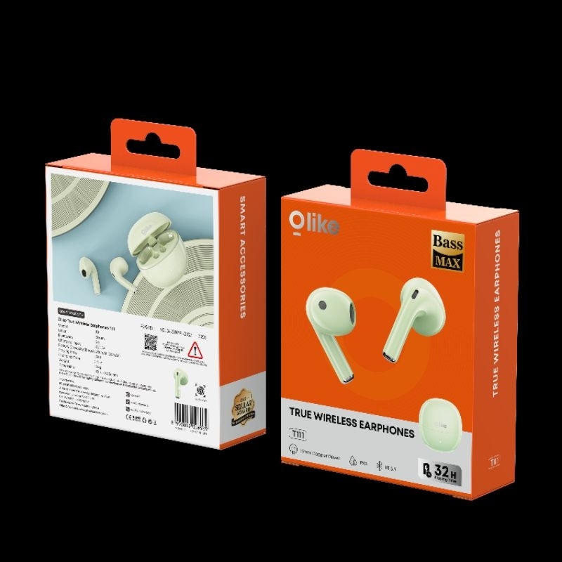 Jual OLIKE TWS T111 NEW HANDSFREE BLUETOOTH 32H FULL BASS | Shopee ...