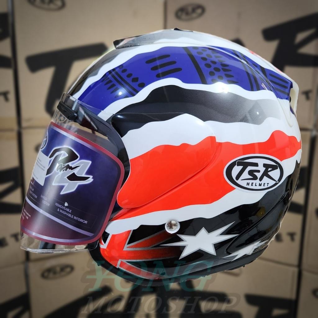 Jual Helm TSR Ram 4 Mick Doohan Original Half Face TSR Helmet Ram4 ...