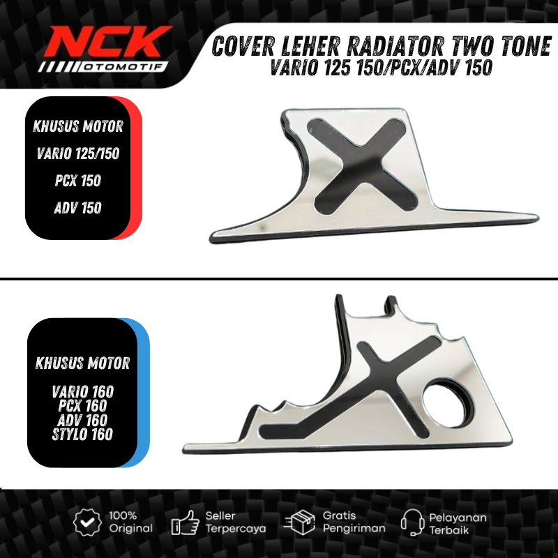 Jual COVER LEHER RADIATOR TWO TONE GARNISH HONDA VARIO PCX ADV STYLO ...