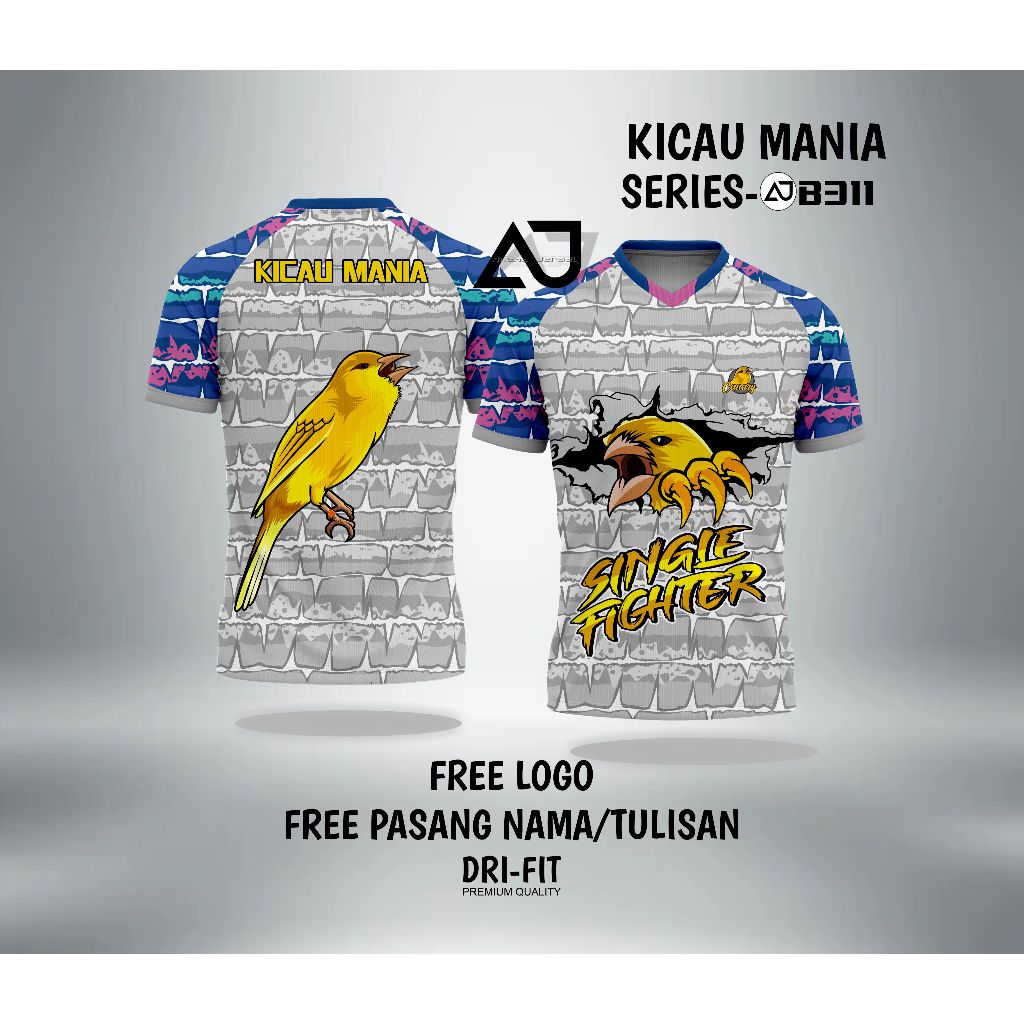 Jual JERSEY BURUNG KENARI KICAU MANIA CUSTOM SATUAN TERBARU BISA TAMBAH ...