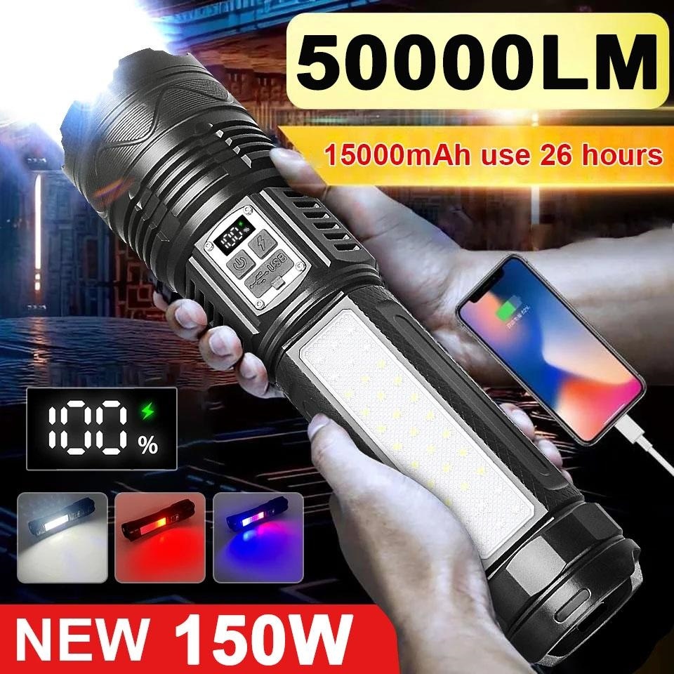 Jual Senter Rechargeable SUPER TERANG S71 LED Outdoor USB Rechargeable ...