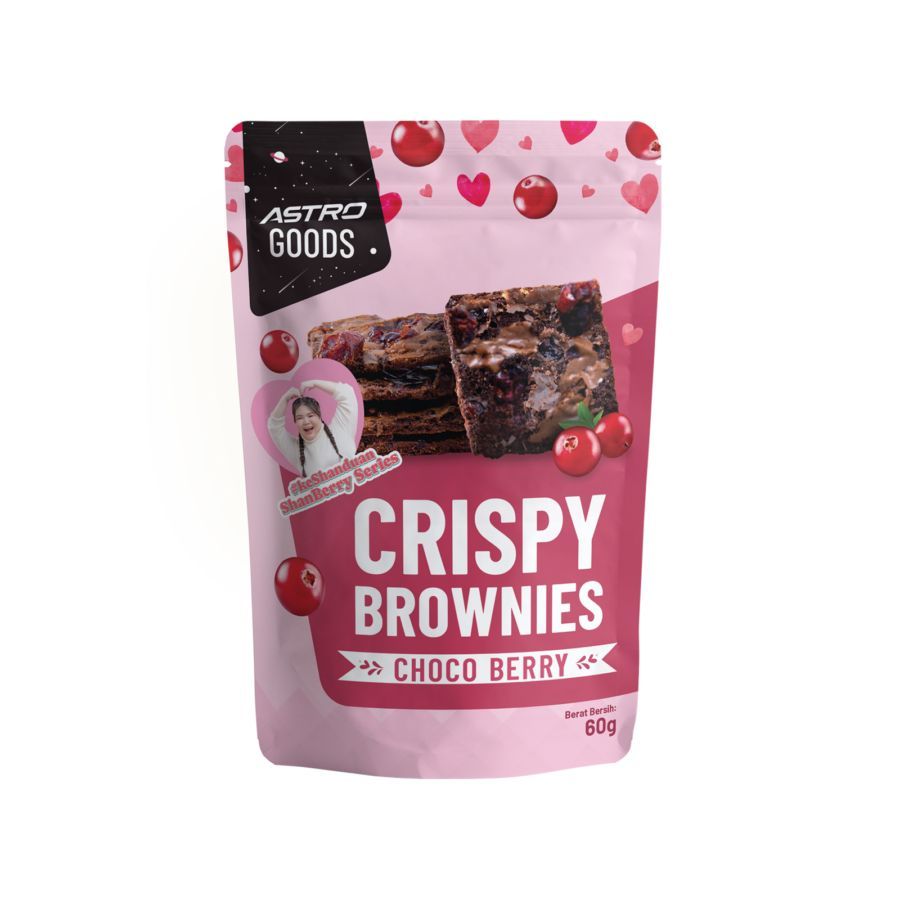 Jual Astro Goods - Crispy Brownies Choco Berries 60 gram | Snack ...