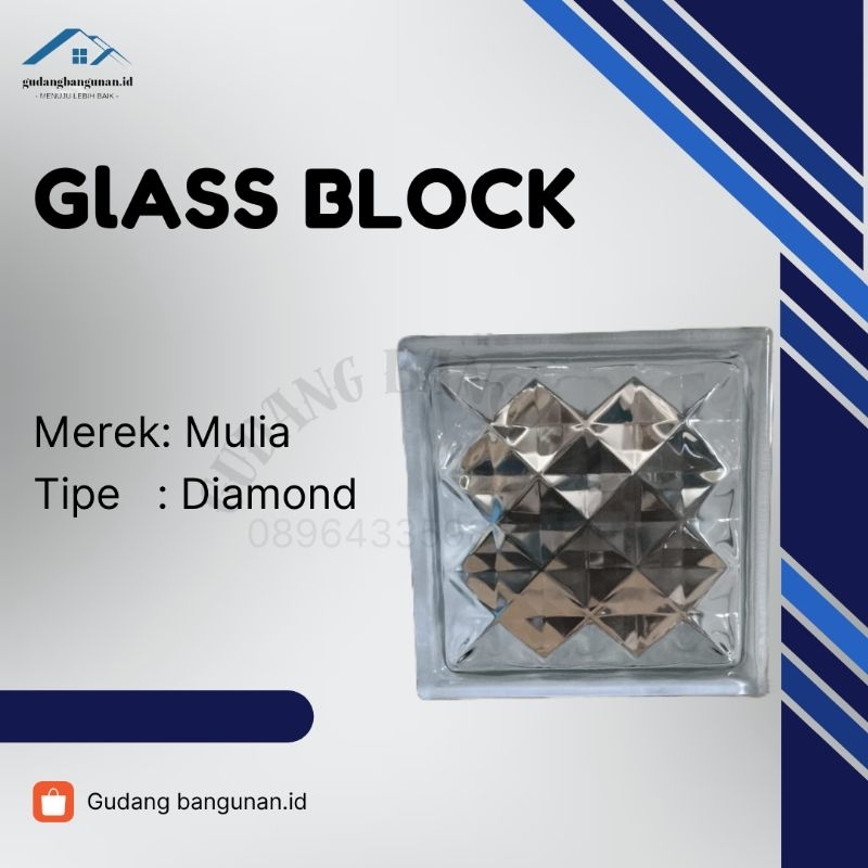 Jual roster kaca / glass blok diamond perdus | Shopee Indonesia