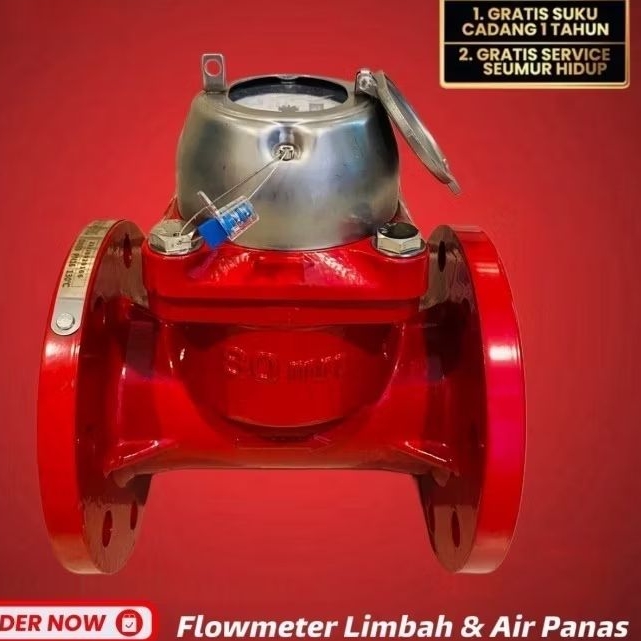 Jual Flow meter air Kotor/Air limbah 2inch Flowmeter air Water meter ...