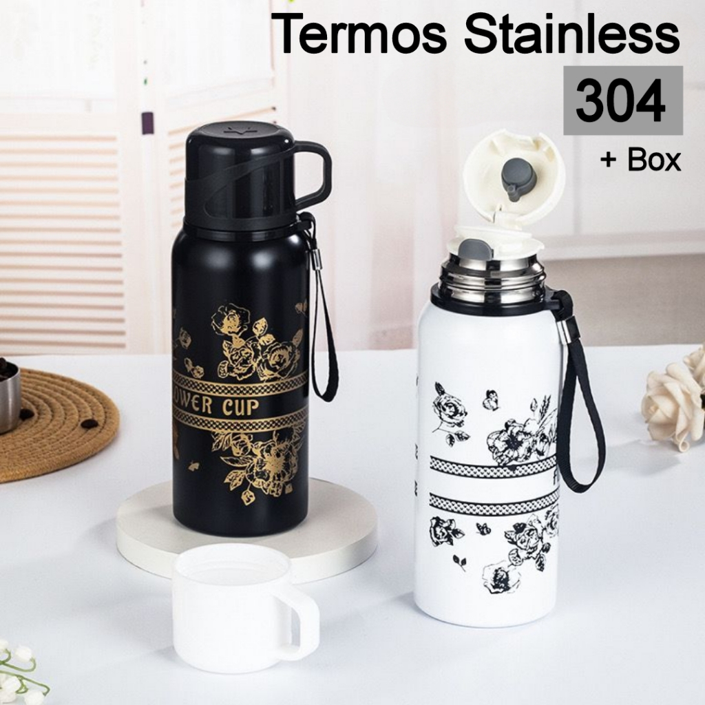 Jual TERMOS VACUUM STAINLESS 304 800ml / TUMBLER TERMOS KOPI ANTI PANAS & DINGIN GARDENIA ...