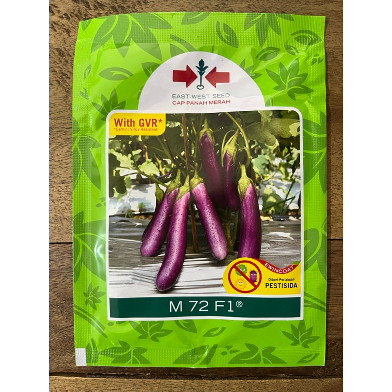 Jual Benih Bibit Terong Ungu M 72 F1 Cap Panah Merah | Shopee Indonesia