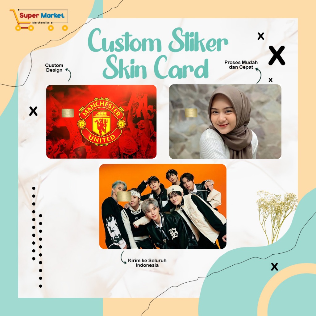 Jual Bikin Sticker Skin Card Custom - Vinyl ATM Debit / Cetak Stiker ...