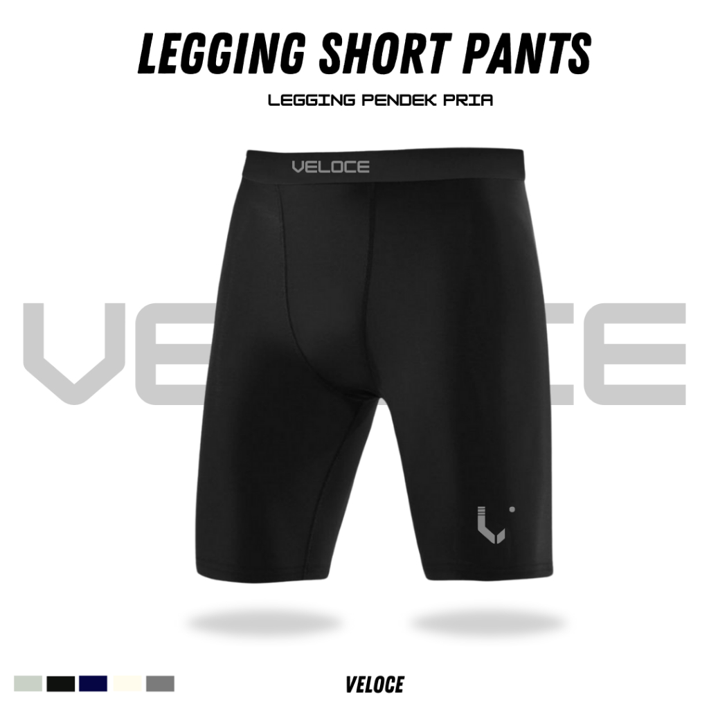 Jual Celana Legging pendek olahraga pria Basic sporty compression wear ...