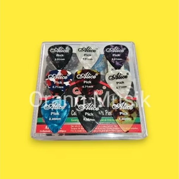 Jual PICK KERANG - Pick Gitar Kerang 1 Box Isi 100pcs - Pick Kerang ...