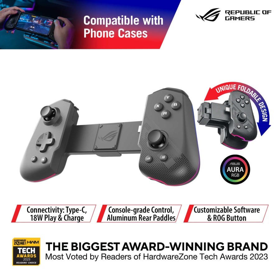 Jual ASUS ROG Tessen Mobile Controller | Shopee Indonesia