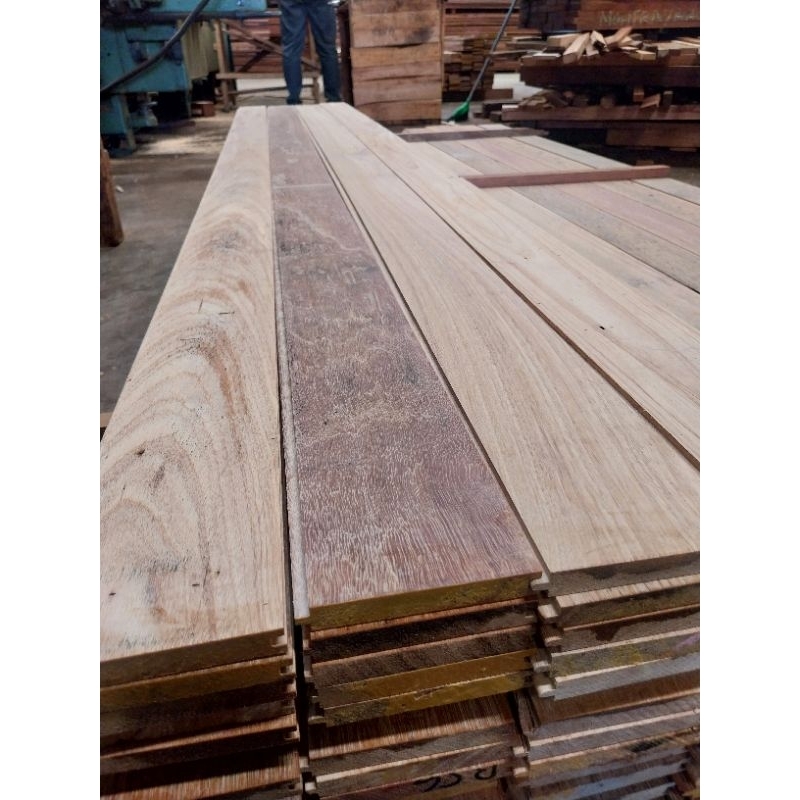 Jual papan kayu buat dinding/plavon/Lambersering kayu bengkirai ...
